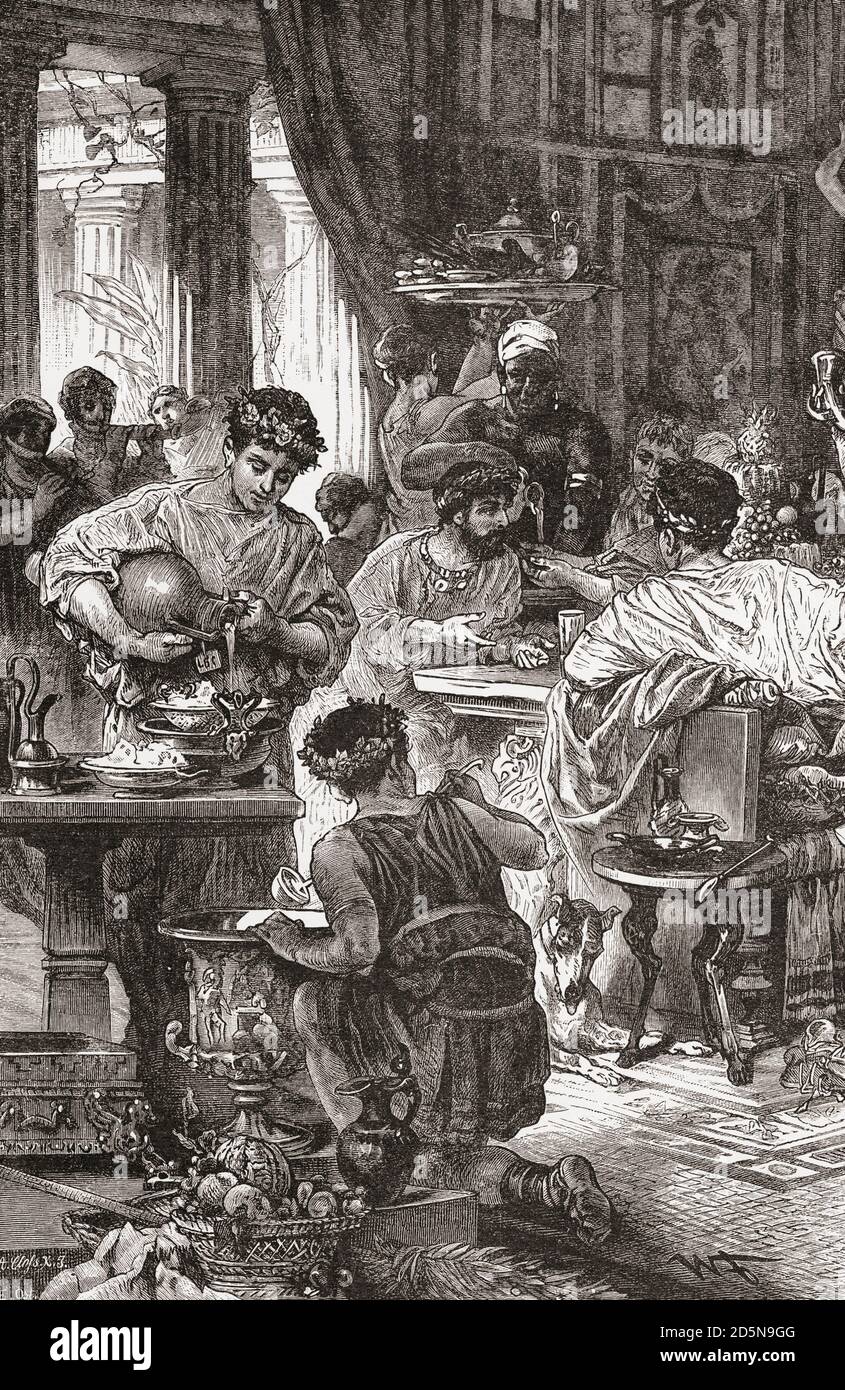 Ancient Roman Dinner Party