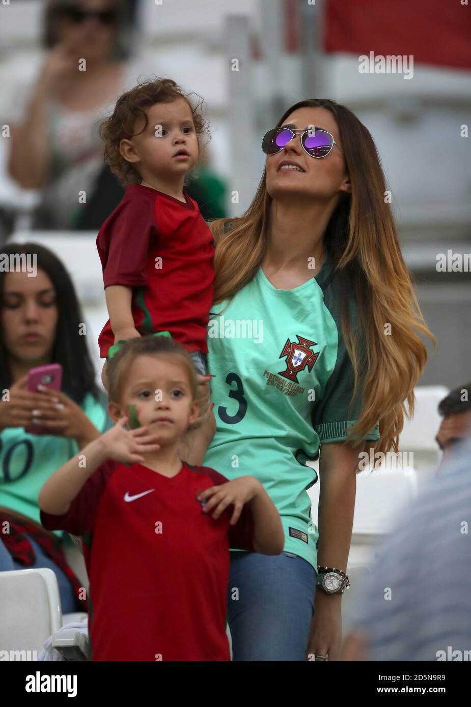 Ana Sofia Moreira girlfriend of Portugal's Pepe in the stands Stock ...