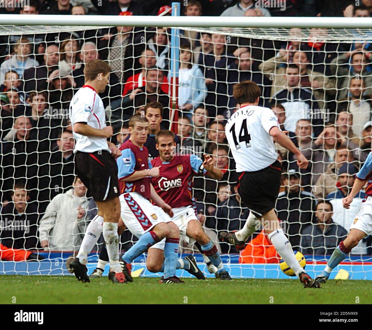 Xabi Alonso scores Liverpool's second goal Stock Photo - Alamy