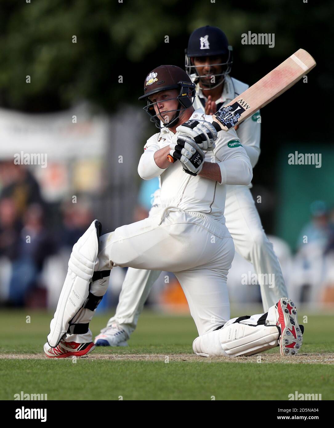 Surrey's Stuart Meaker hits out Stock Photo - Alamy