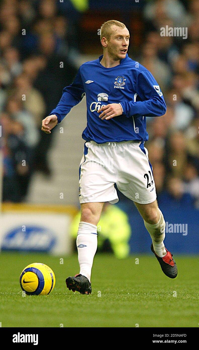 Everton's Tony Hibbert Stock Photo - Alamy