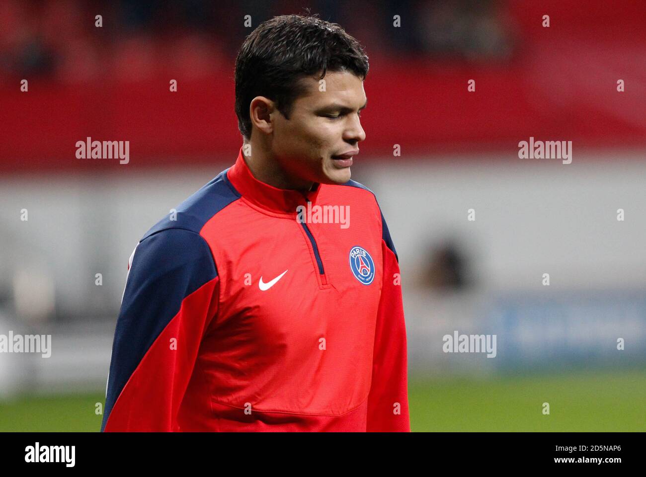 Alex of Paris Saint Germain During Champion League 2013 / 2014 Bayer 04 ...