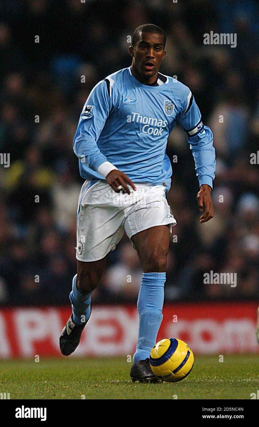 Manchester City's Sylvain Distin Stock Photo - Alamy