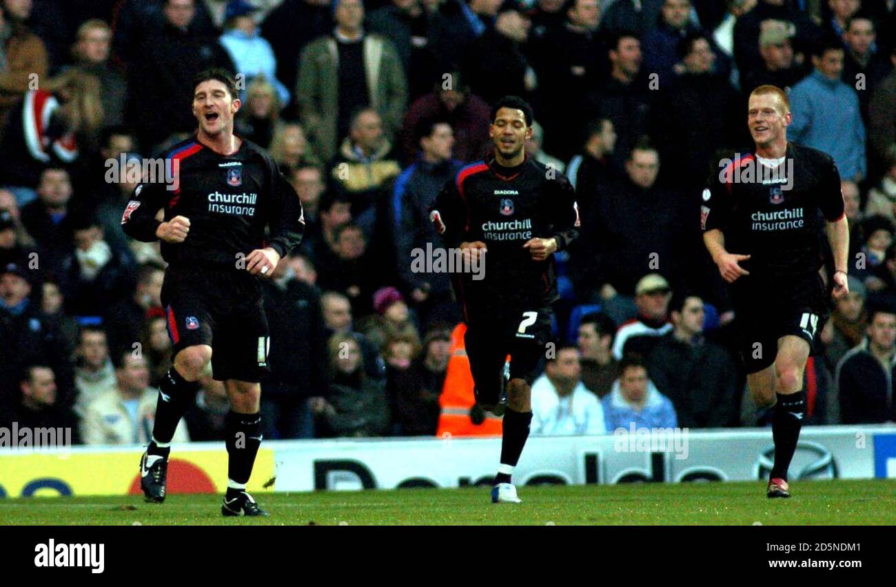 Crystal Palace's Jon Macken celebrates scoring the opening goal Stock ...