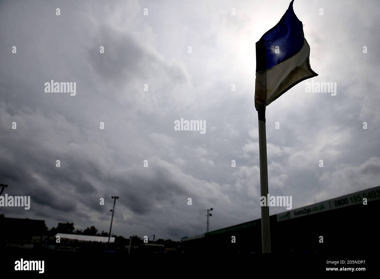 General image of the corner flag during Nuneaton's and Coventry City's ...