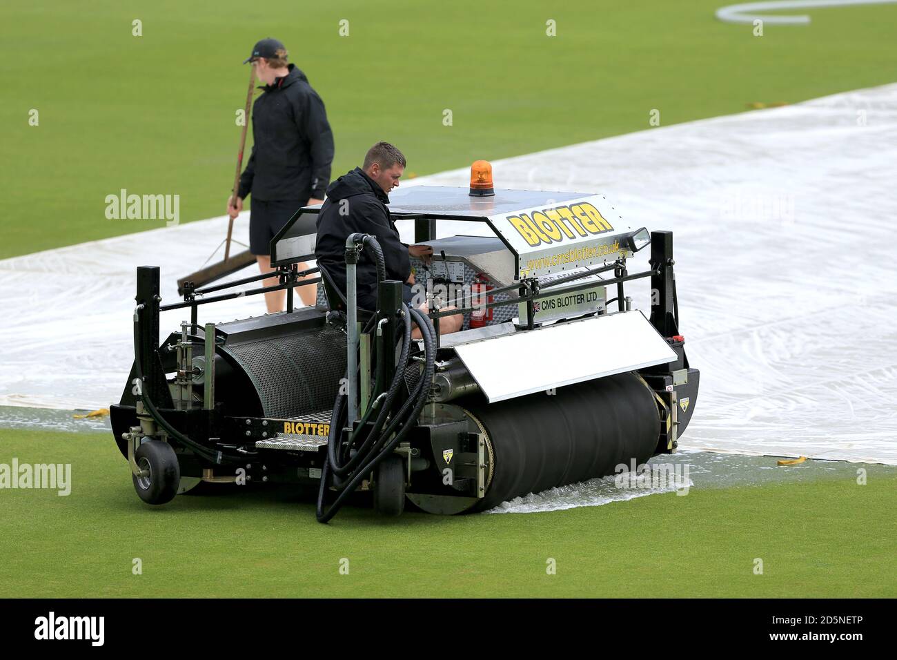 Cricket pitch rain hi-res stock photography and images - Alamy
