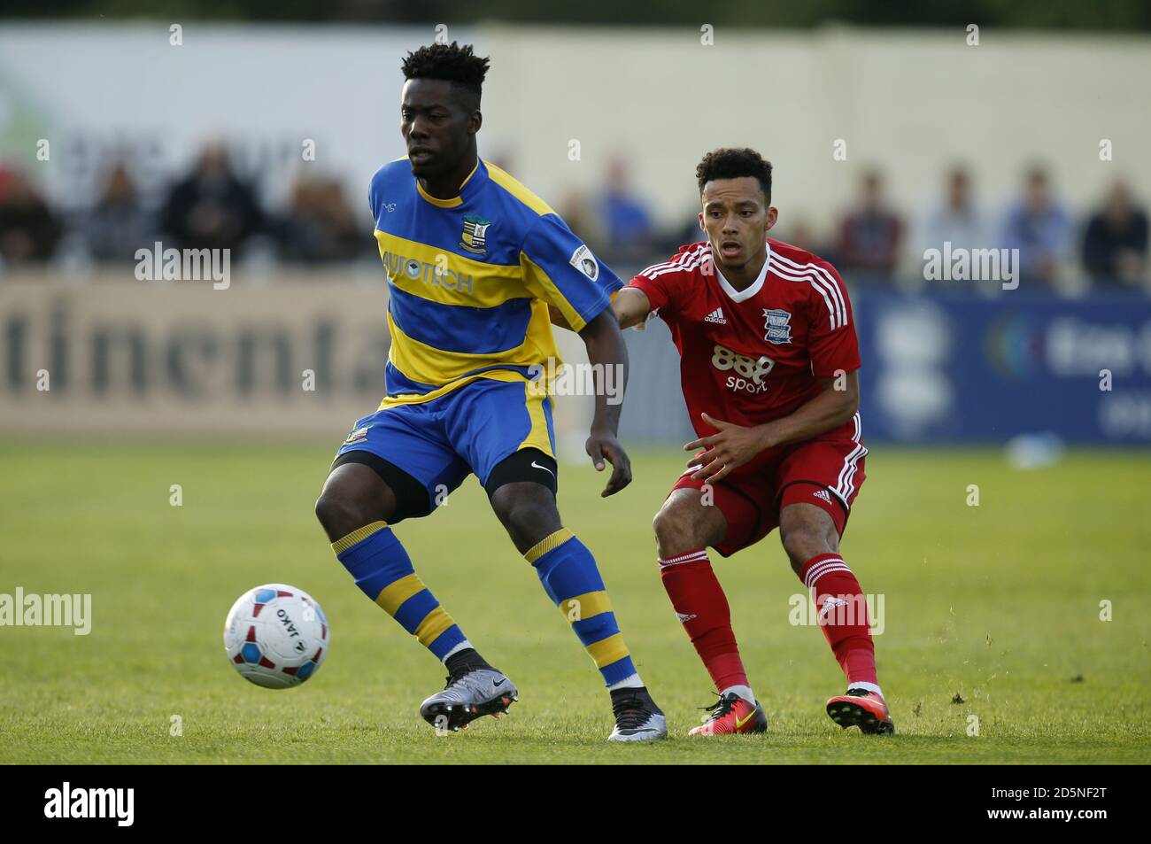Solihull Moors' Akwasi Asante and Birmingham City's Josh Cogley battle ...