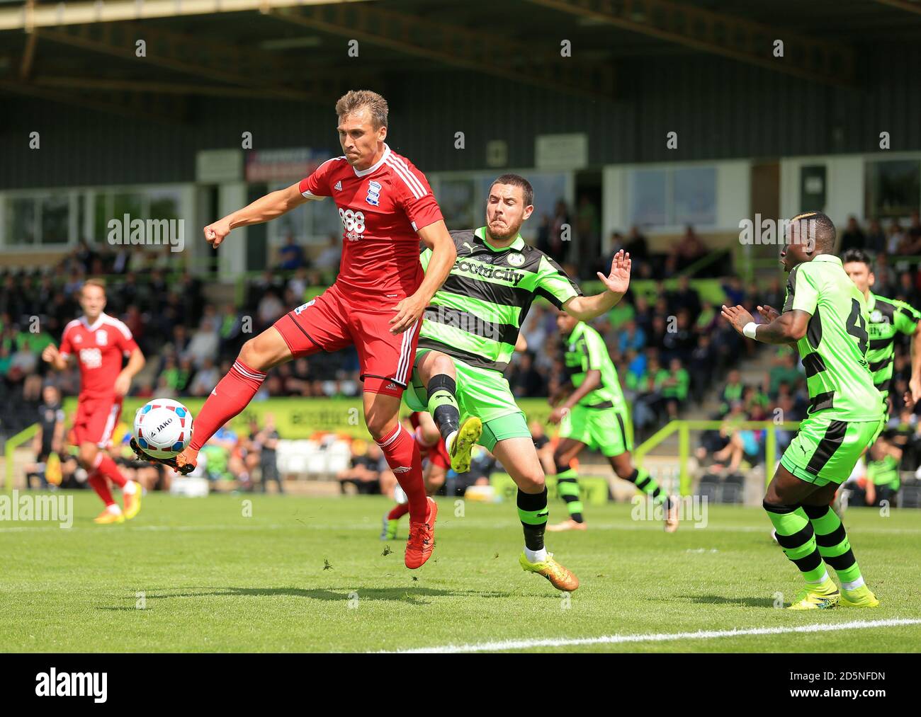 Birmingham City's Robert Tesche flicks the ball on Stock Photo - Alamy