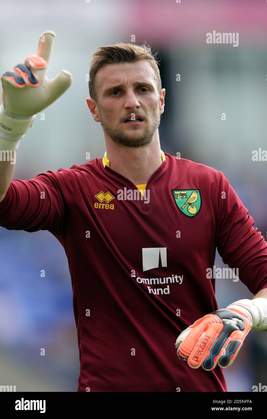Norwich City goalkeeper Declan Rudd Stock Photo - Alamy