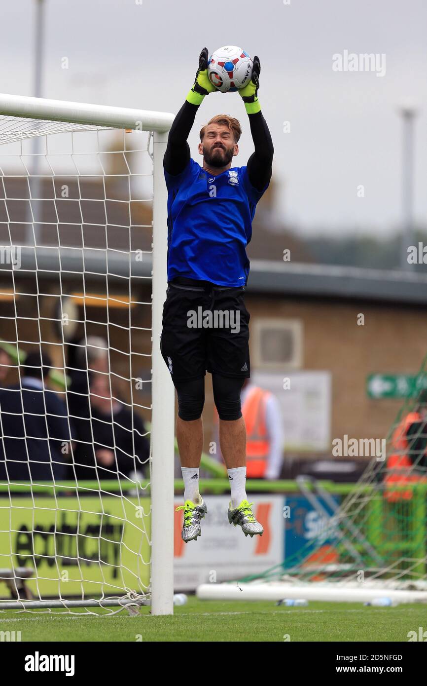 Birmingham City goalkeeper Adam Legzdins Stock Photo - Alamy