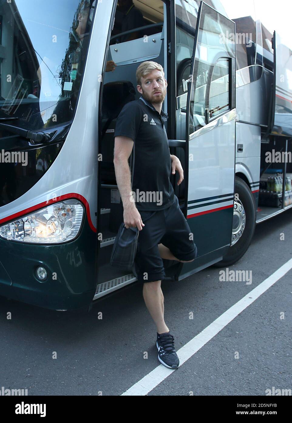 Fulham's Tim Ream arriving at the EBB Stadium Stock Photo - Alamy