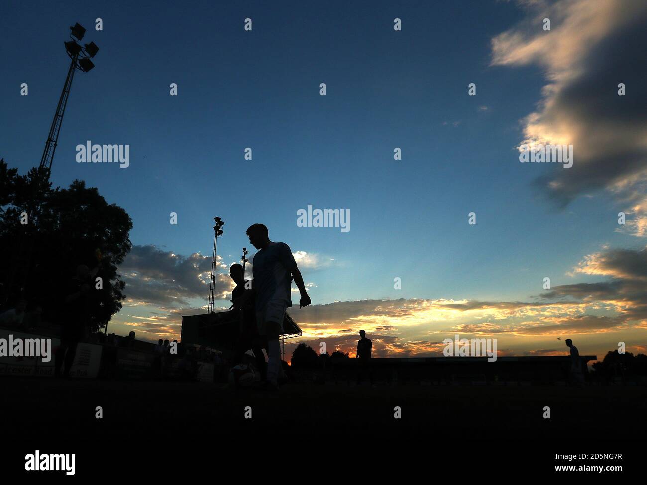 Soccer football full length gv general view hi-res stock photography ...