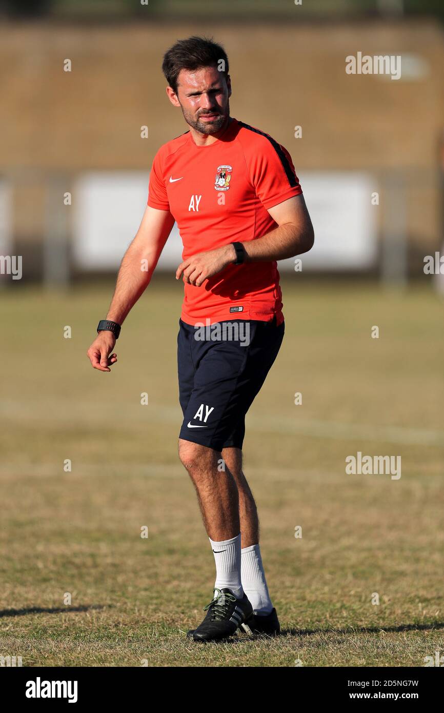 Coventry City Assistant sport scientist Andy Young Stock Photo - Alamy