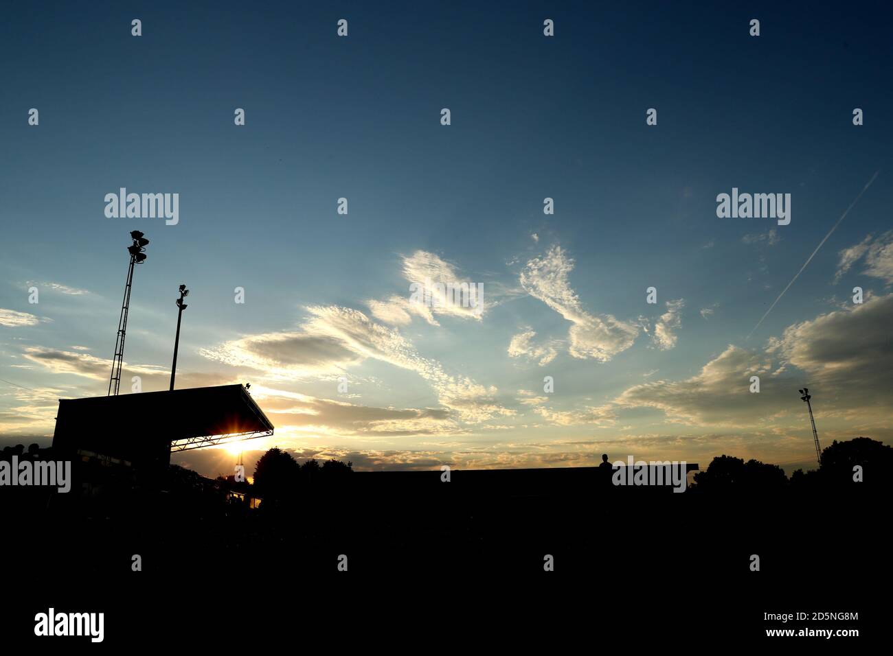 A general view of the sunset at Butlin Road Stock Photo - Alamy