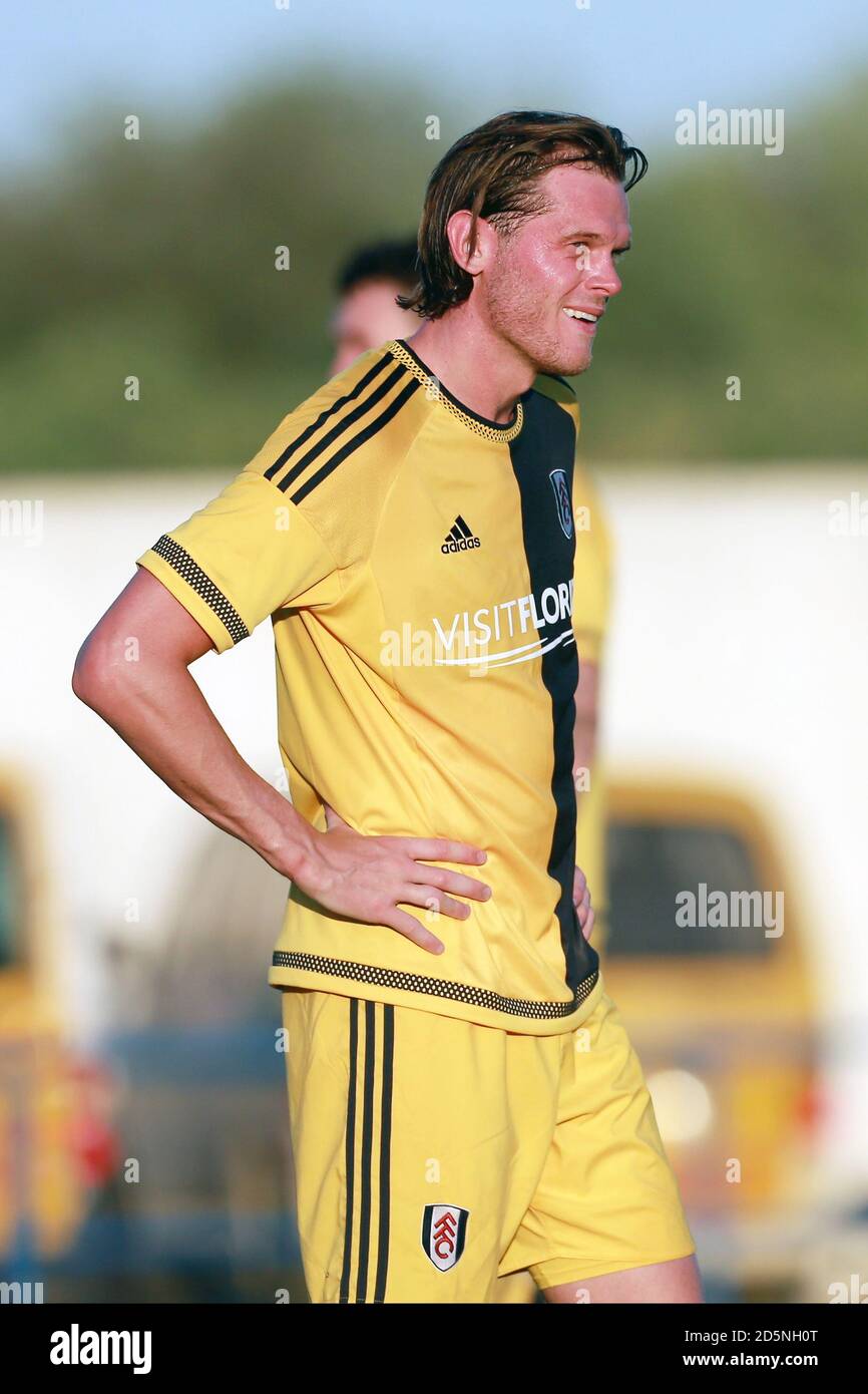 Fulham's Richard Stearman Stock Photo - Alamy
