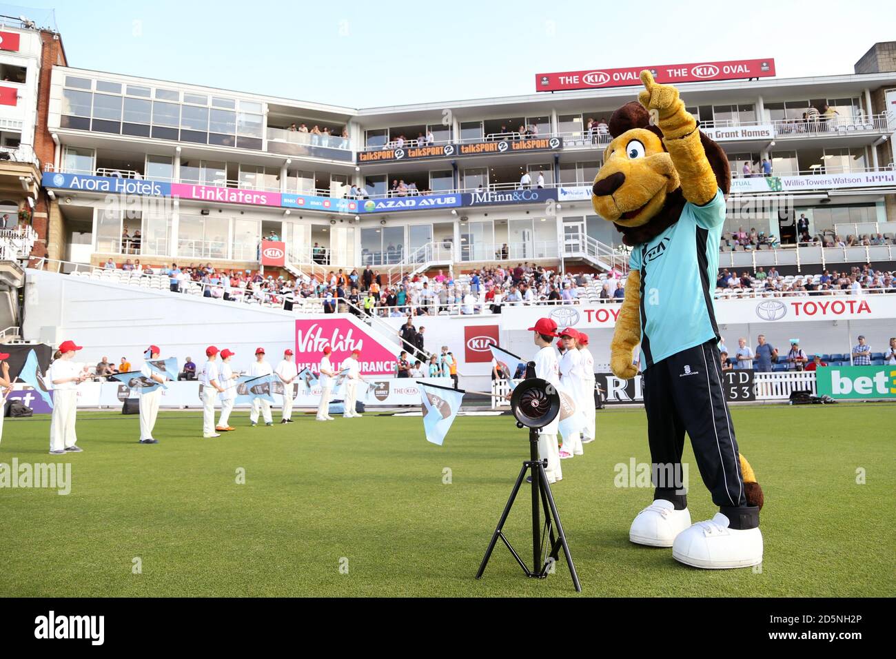 Surrey mascot Caesar the Lion Stock Photo - Alamy
