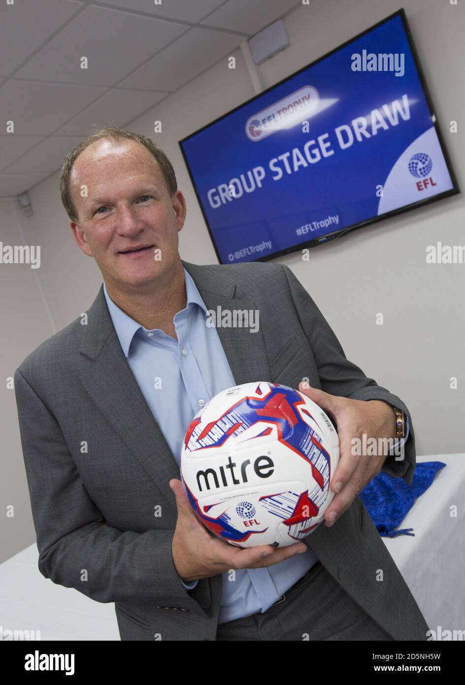 Preston North End manager Simon Grayson poses for a pictures after ...