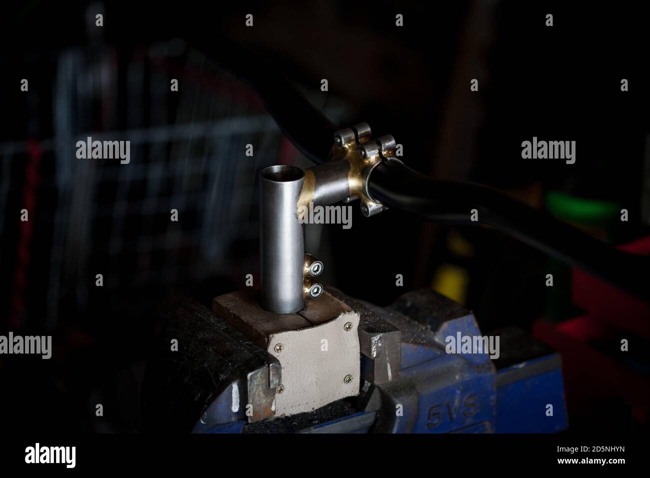 Handmade fillet brazed steel bicycle stem by The Vandal Metalworks ...