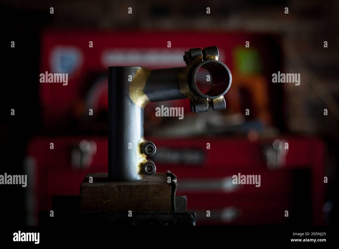 Handmade fillet brazed steel bicycle stem by The Vandal Metalworks ...