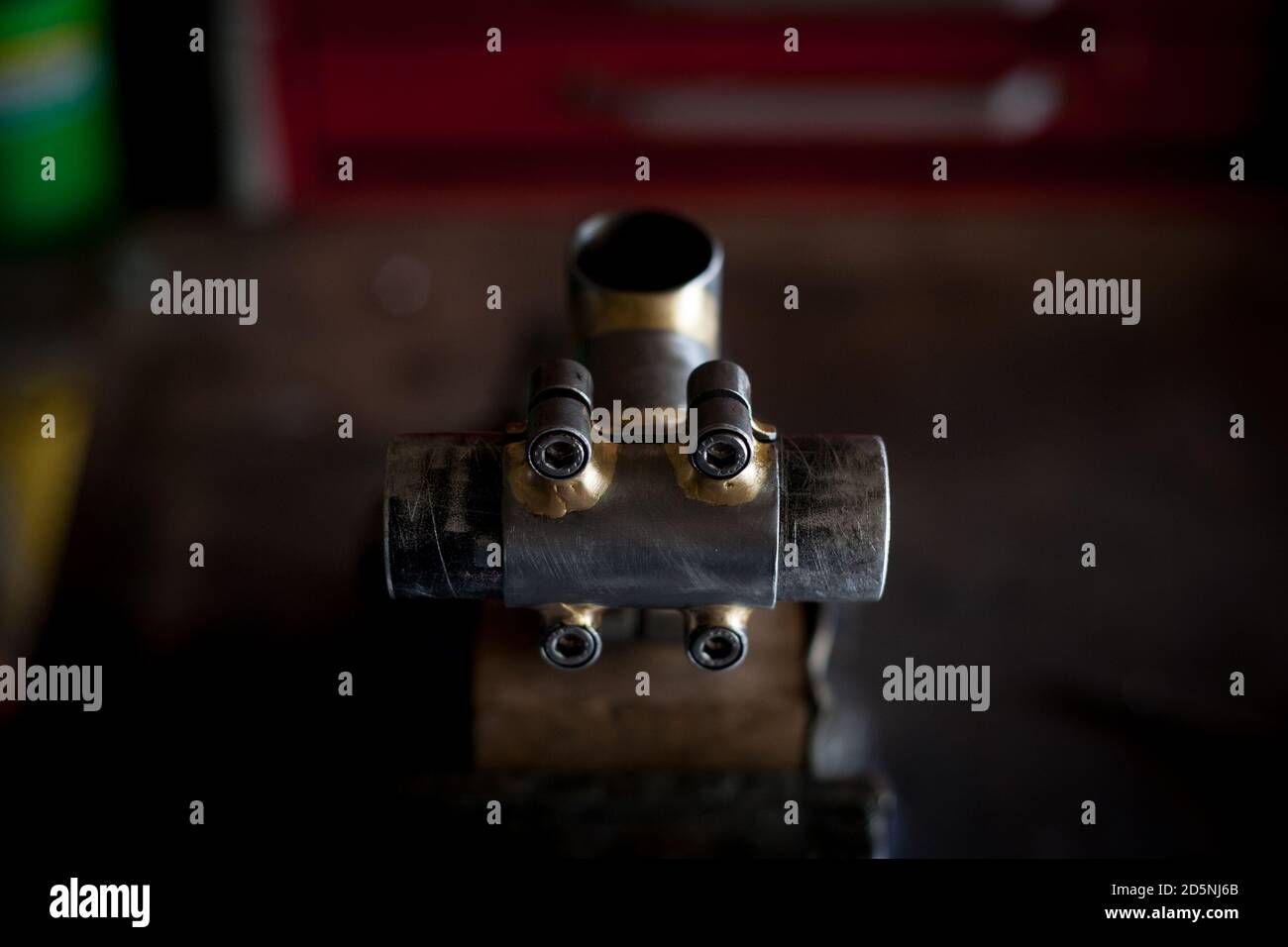 Handmade fillet brazed steel bicycle stem by The Vandal Metalworks ...