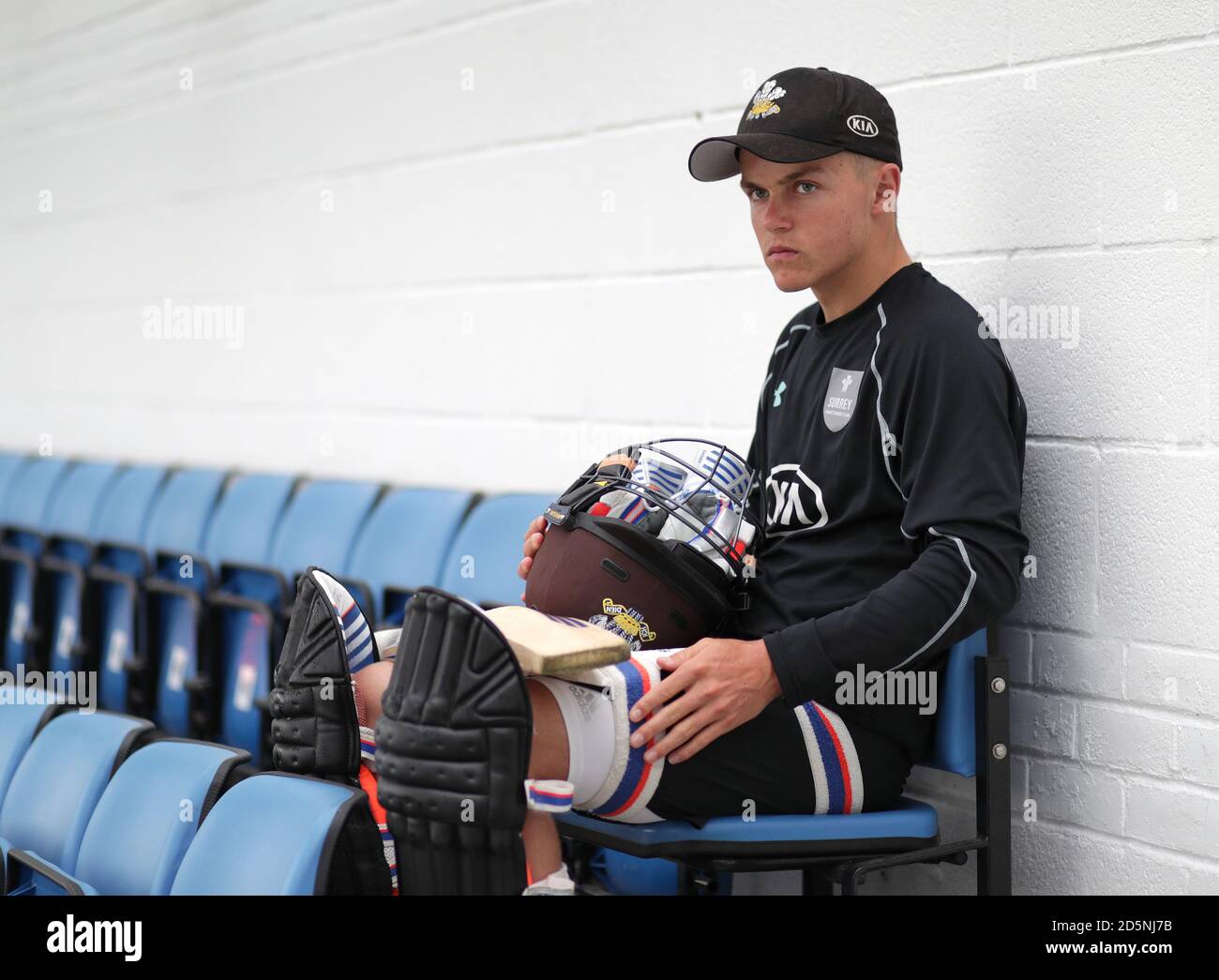 Surrey's Sam Curran before the game against Kent Stock Photo - Alamy