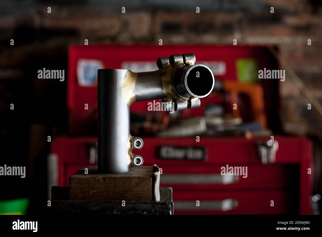 Handmade fillet brazed steel bicycle stem by The Vandal Metalworks ...