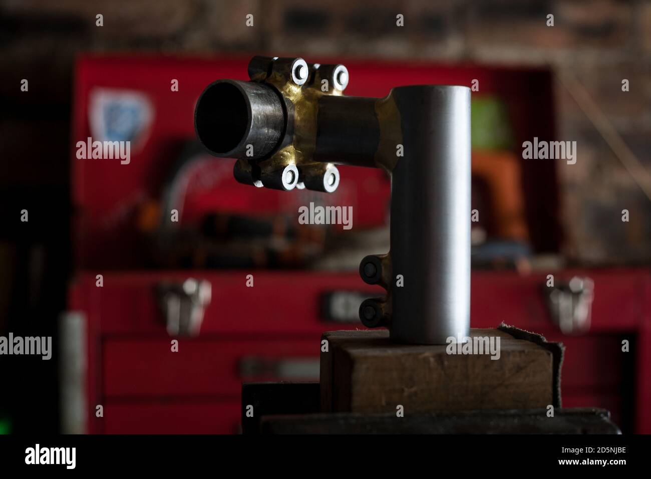 Handmade fillet brazed steel bicycle stem by The Vandal Metalworks ...