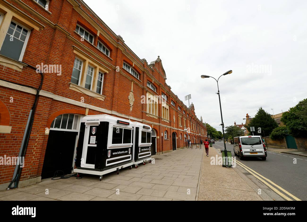 General view of the exterior of Craven Cottage Stock Photo - Alamy