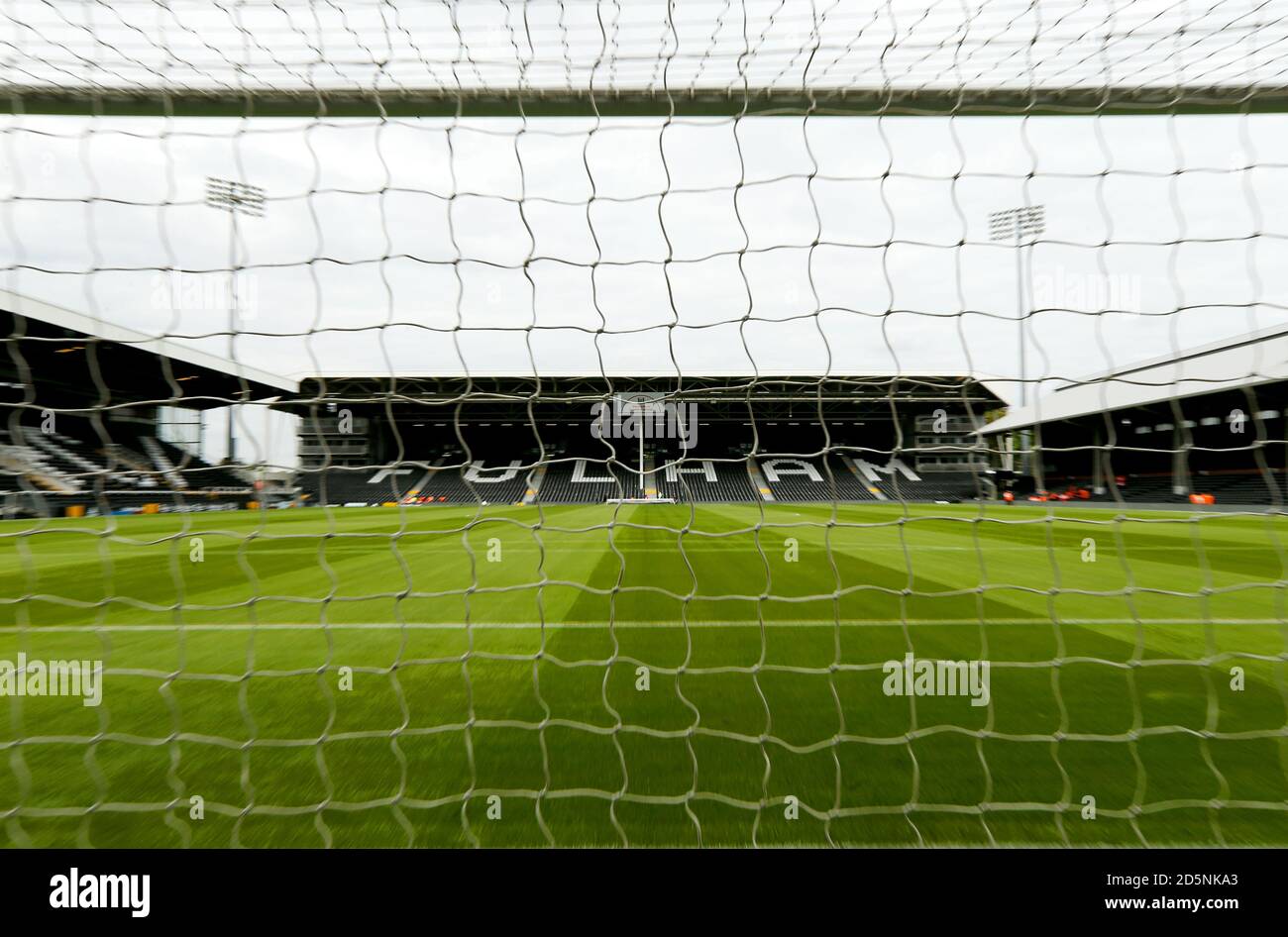 Soccer football general view gv goal netting hi-res stock photography ...