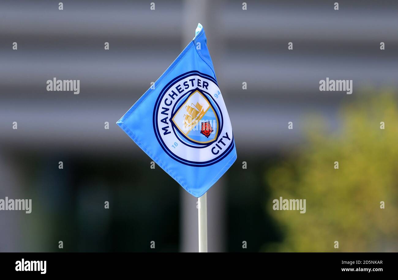 Manchester city corner flag hi-res stock photography and images - Alamy