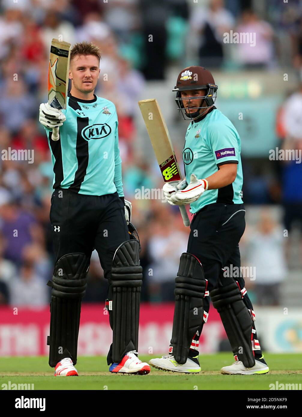 Surrey's Aaron Finch and Jason Roy Stock Photo - Alamy
