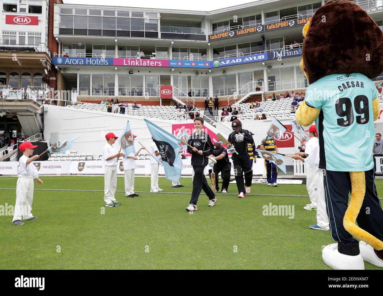 The Surrey mascot walks onto the pitch Stock Photo - Alamy