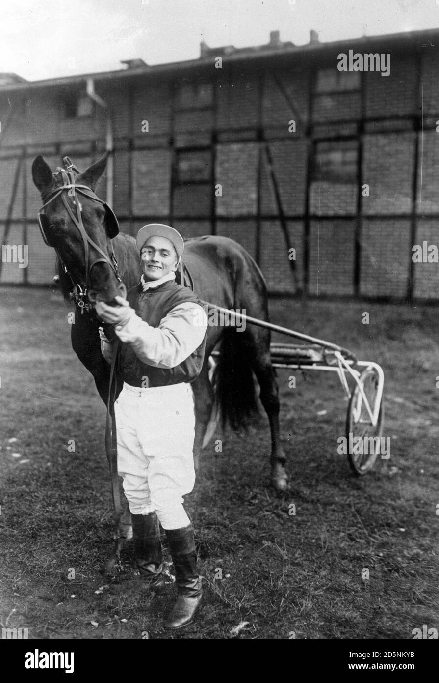 The world's youngest horse trainer, Hans Fromming, 18, who is stood ...