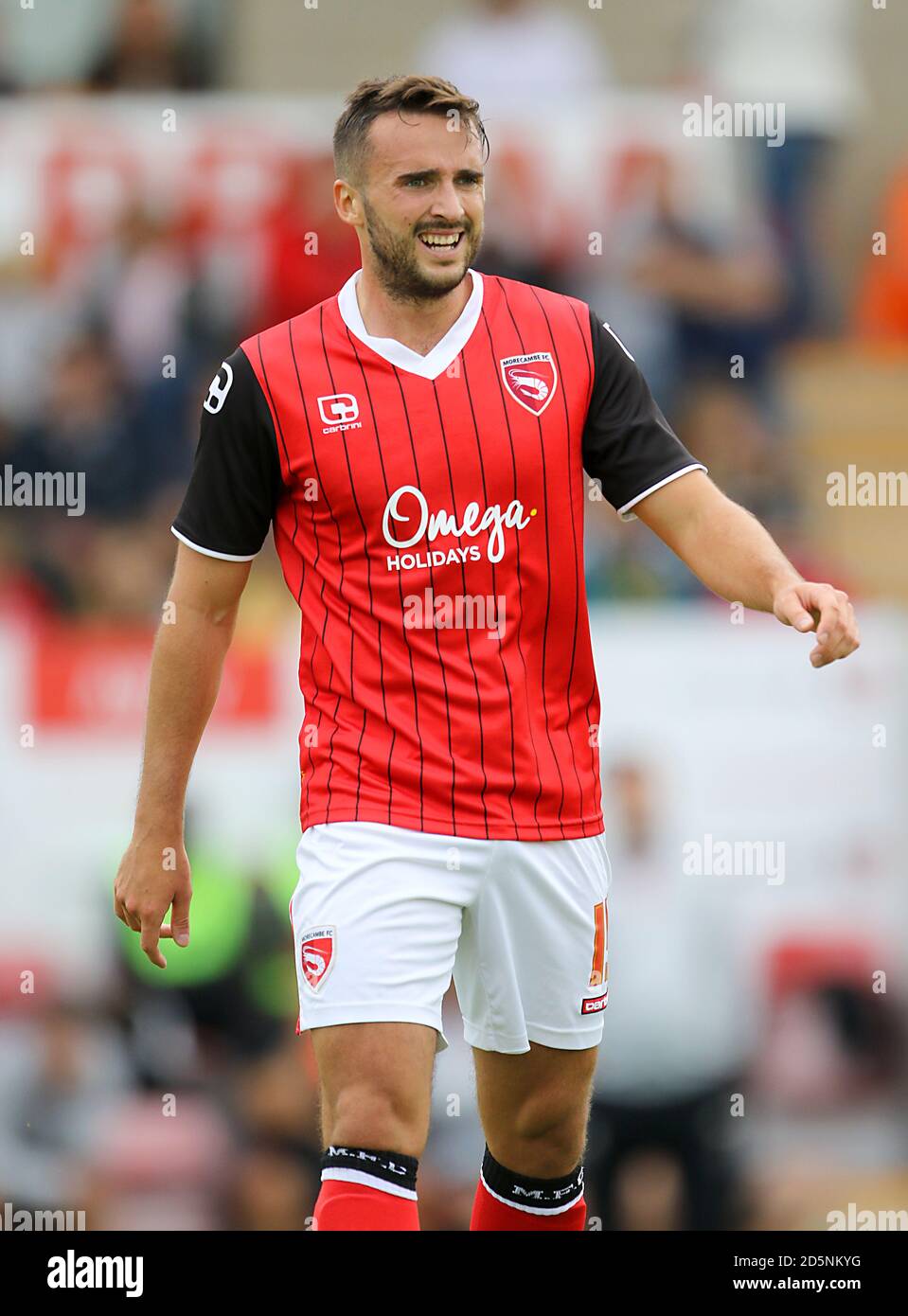 Soccer soccer morecambe mid length half top half hi-res stock ...