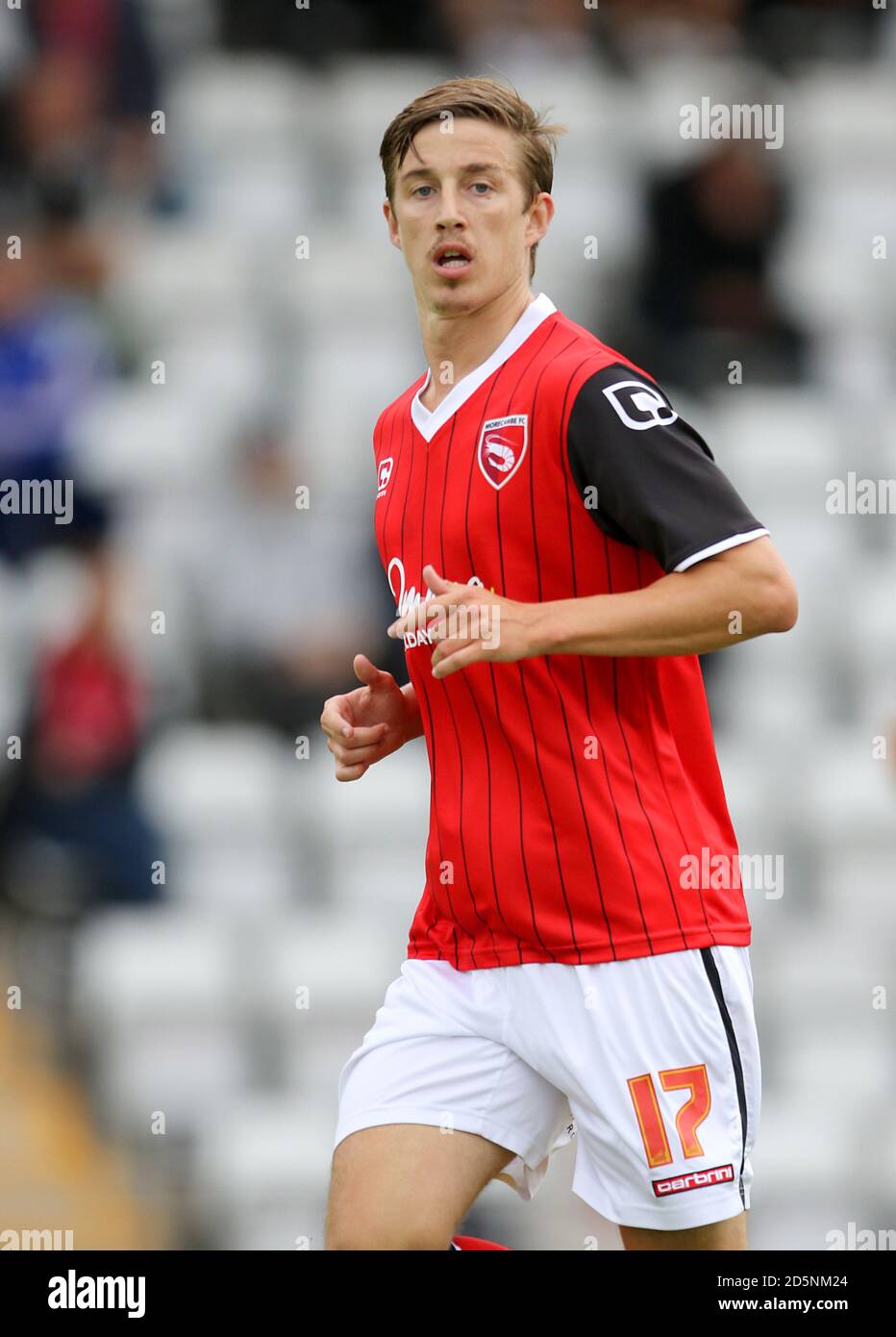 Soccer soccer morecambe mid length half top half hi-res stock ...