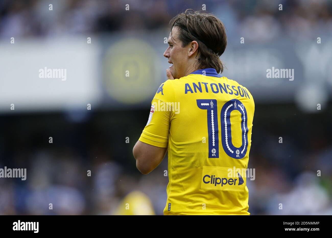 Leeds United's Marcus Antonsson looks dejected after a miss Stock Photo ...