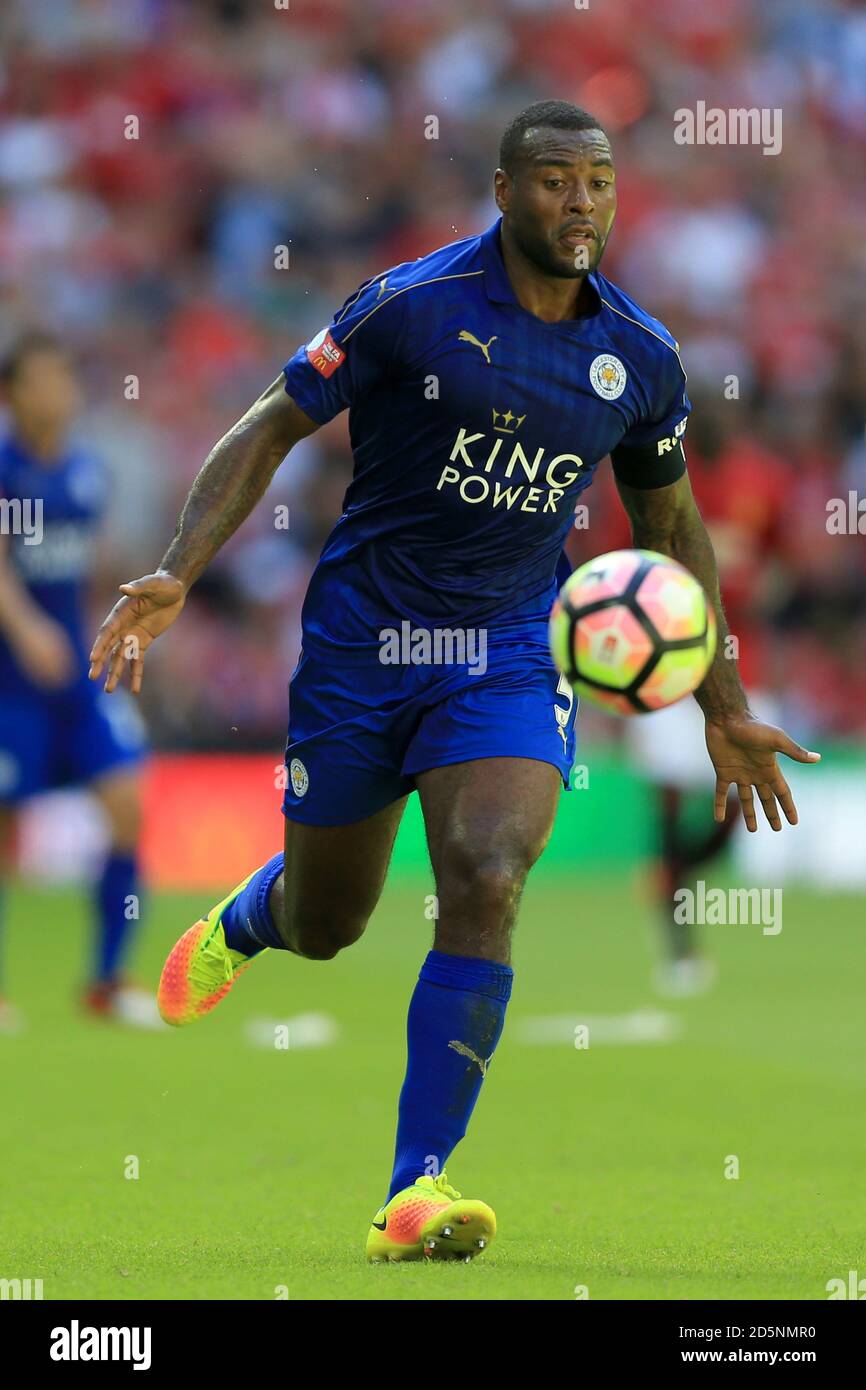 Leicester City's Wes Morgan Stock Photo - Alamy
