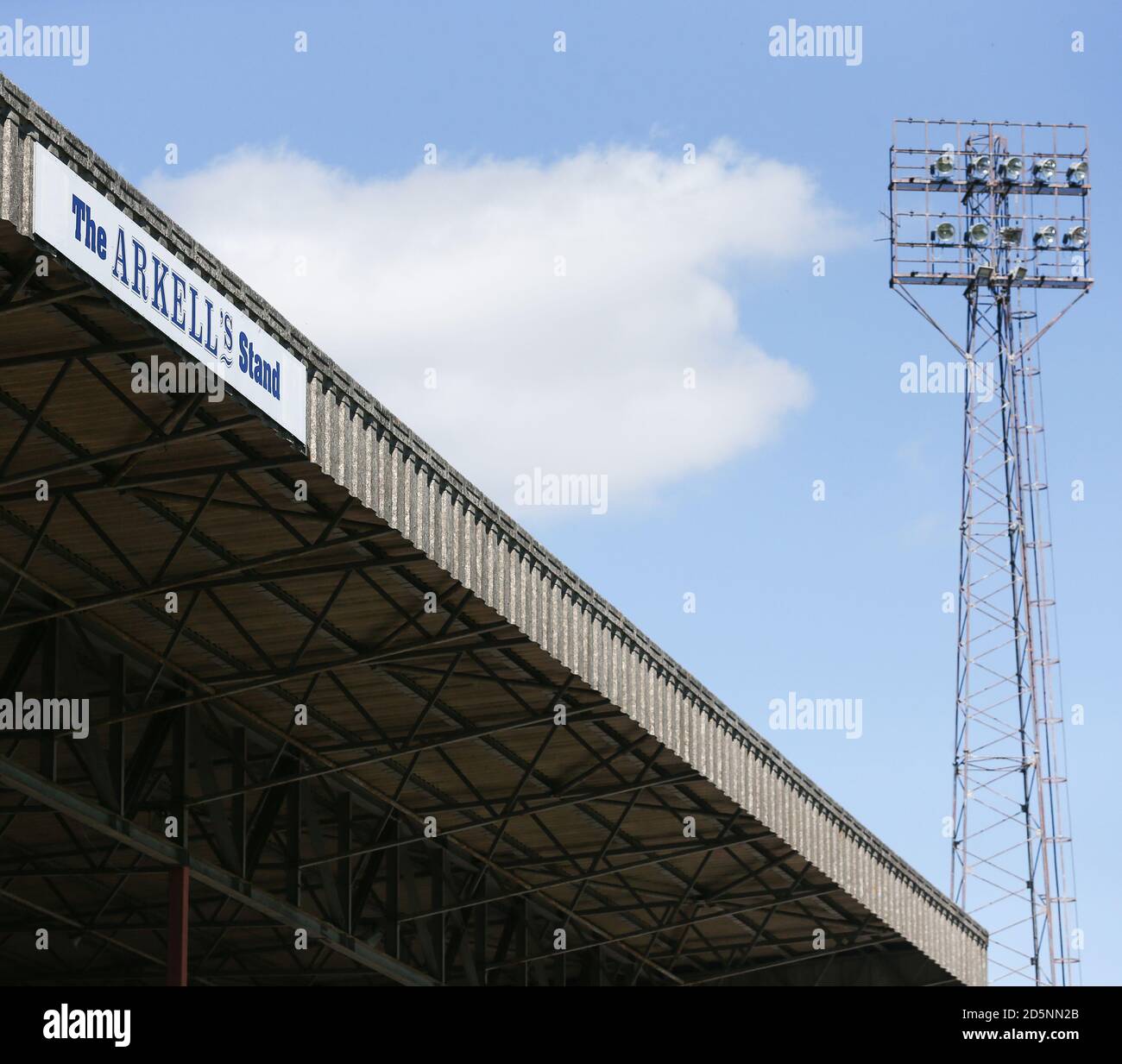 General view of the arkells stand at the county ground hi-res stock ...