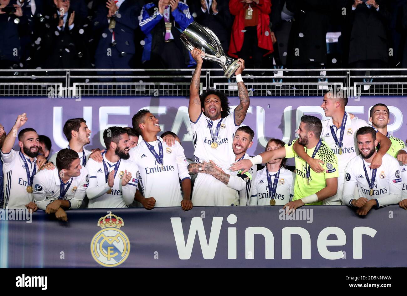 Lifts the european cup hi-res stock photography and images - Alamy