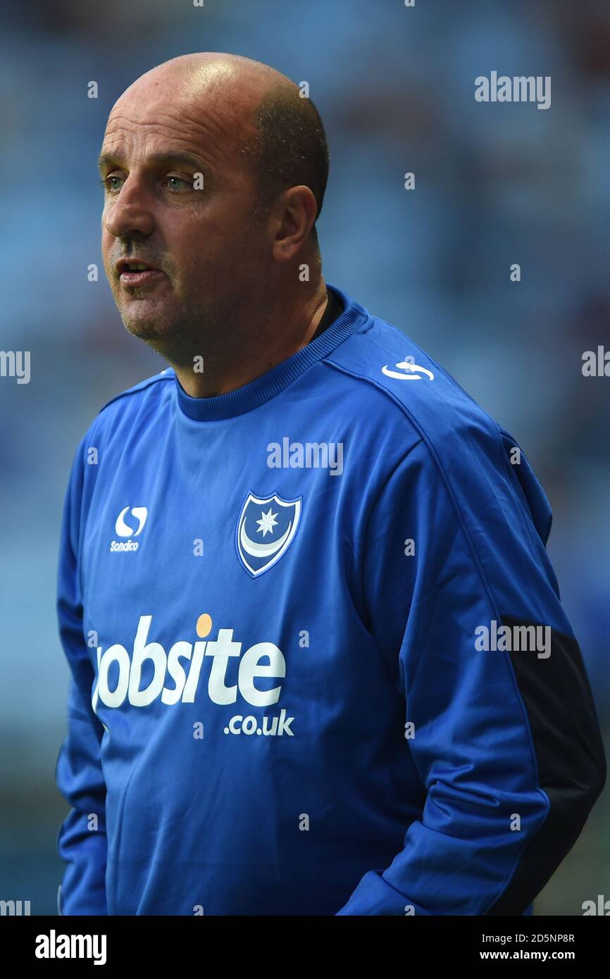 Portsmouth manager Paul Cook Stock Photo - Alamy
