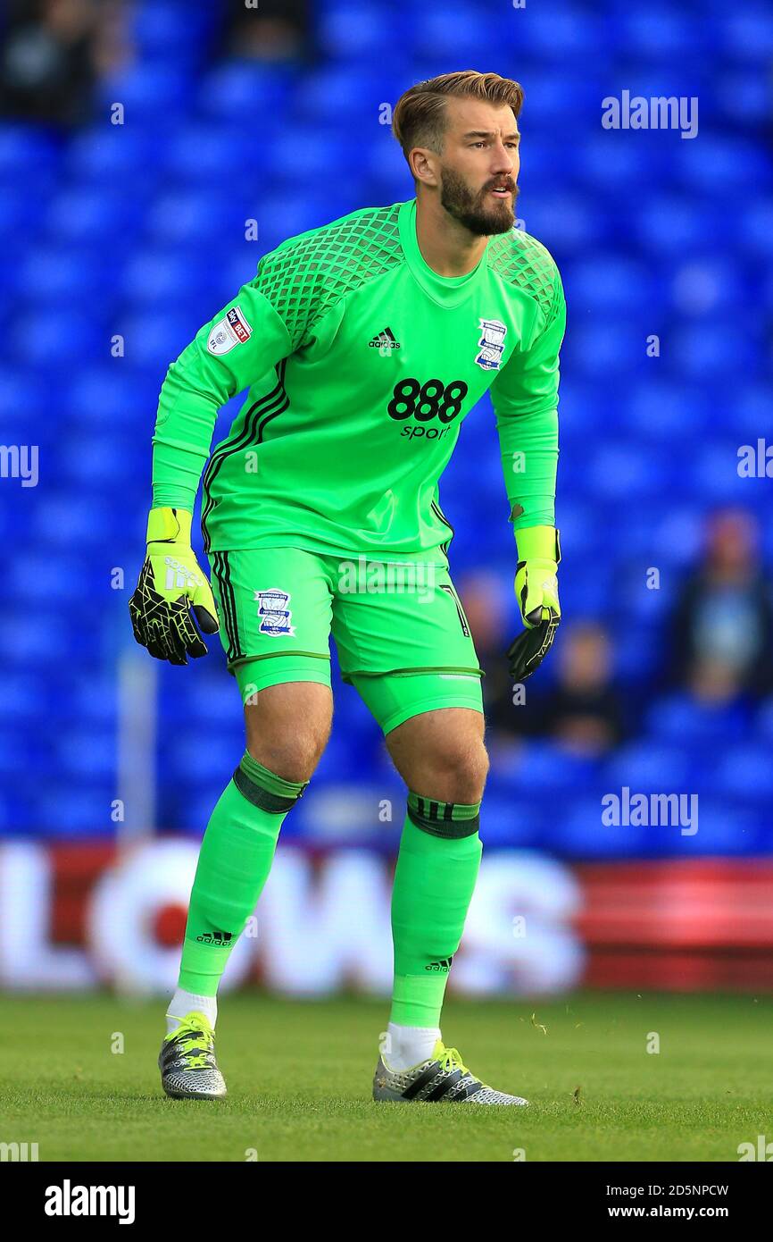 Birmingham City goalkeeper Adam Legzdins Stock Photo - Alamy