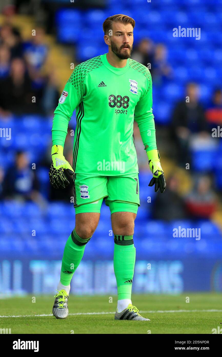Birmingham City goalkeeper Adam Legzdins Stock Photo - Alamy