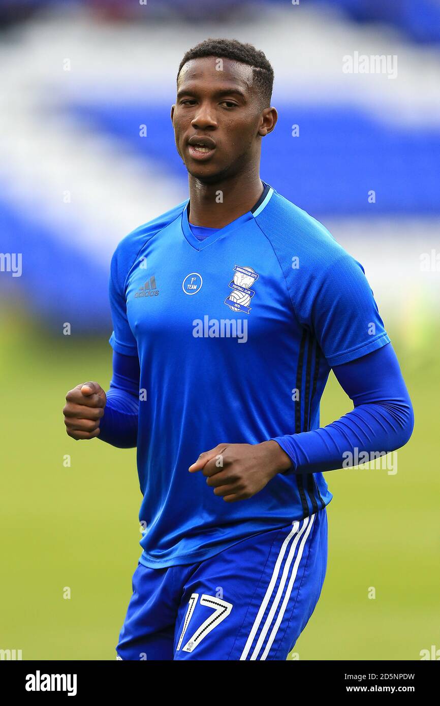 Birmingham City's Viv Solomon-Otabor during the warm up Stock Photo - Alamy
