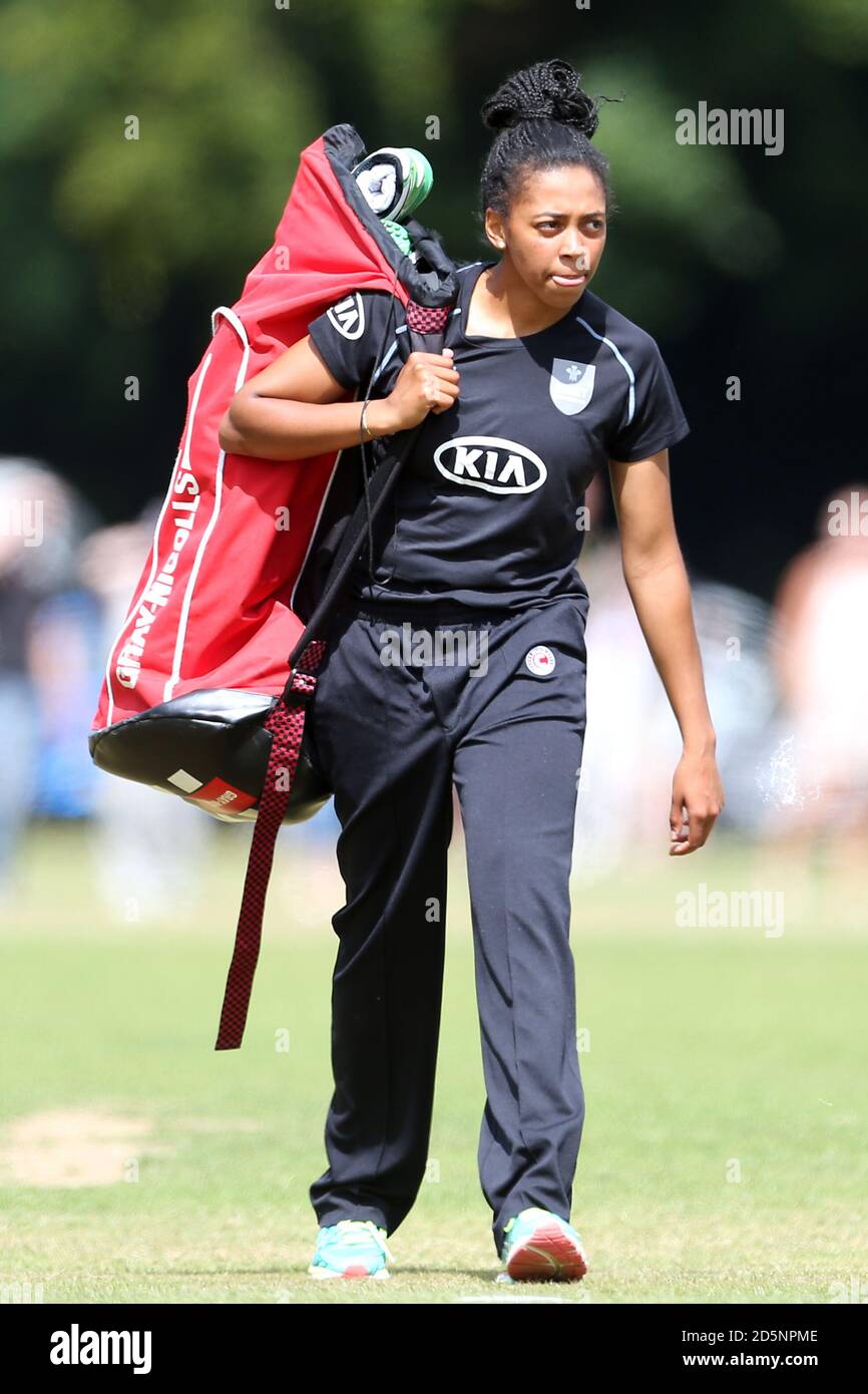 Surrey's Cordelia Griffith during the warm up Stock Photo - Alamy