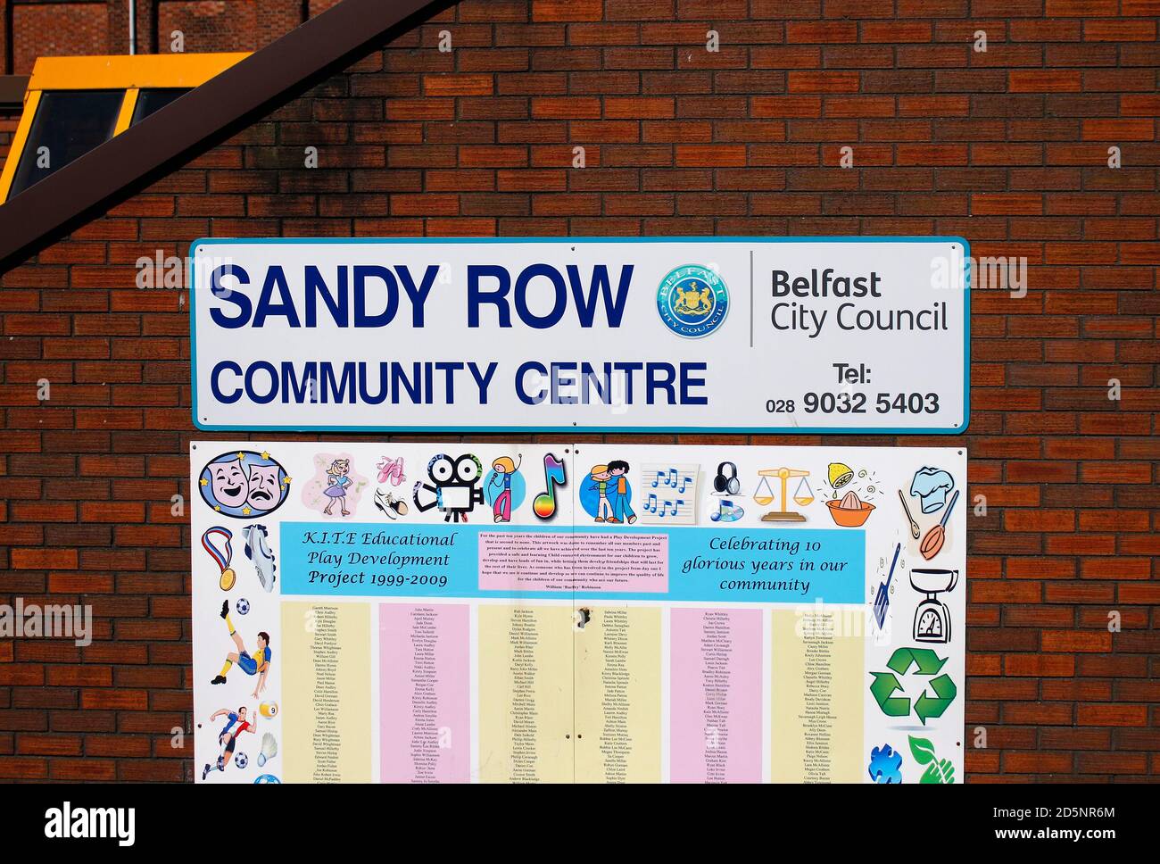Sandy Row Community Centre, Belfast, Nordirland/ Northern Ireland (nur ...