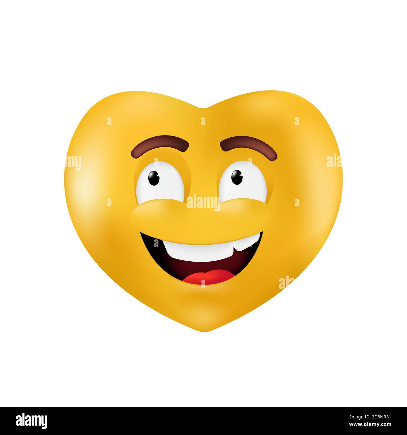 Cartoon illustration heart basic shape hi-res stock photography and ...