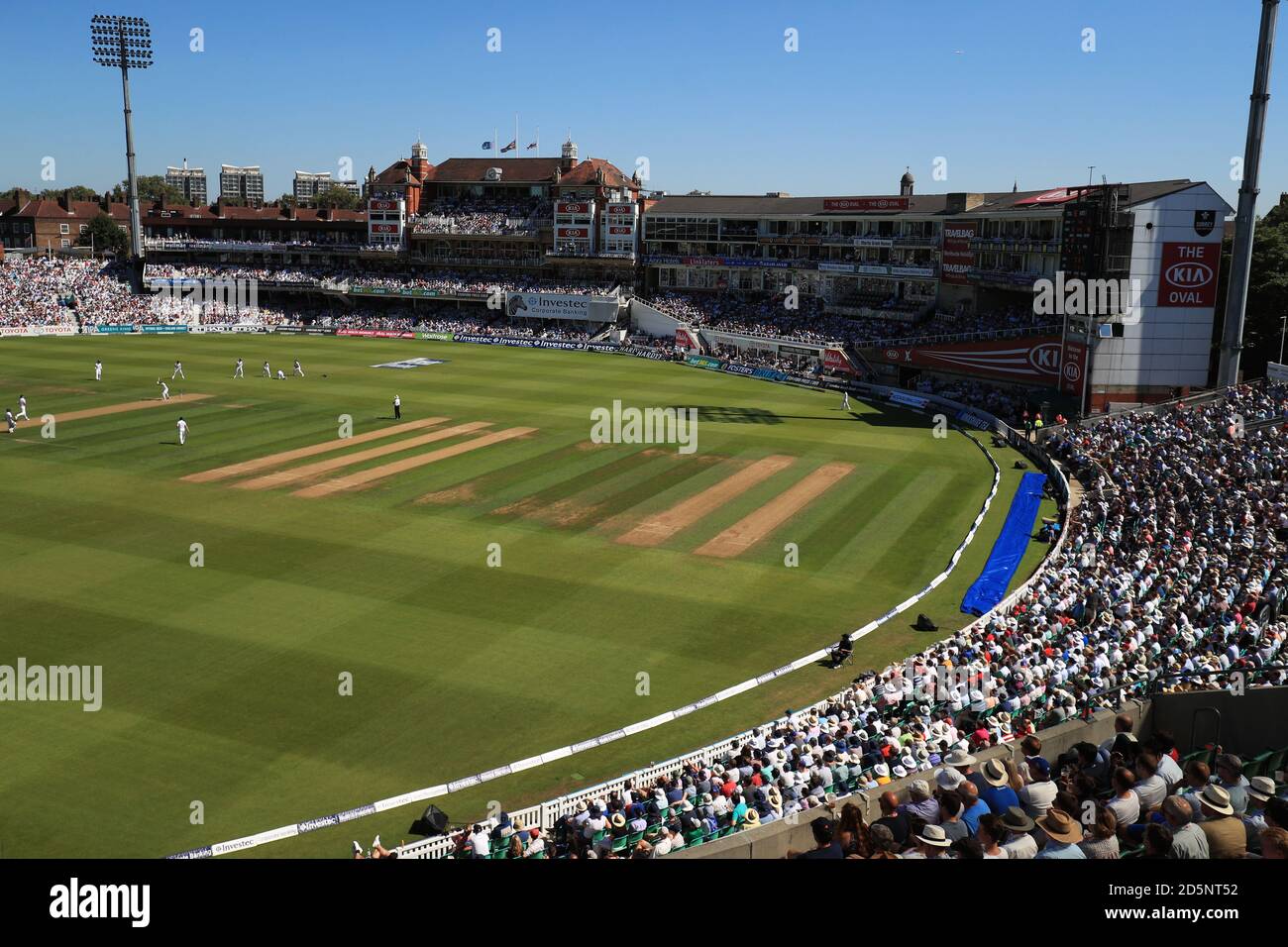 A general view of the Kia Oval during the Test Match between England ...