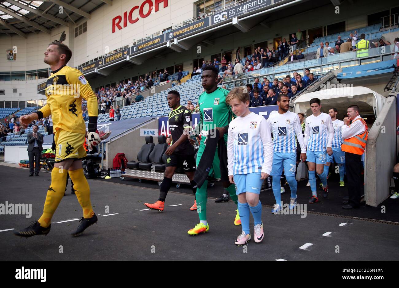 Coventry City goalkeeper Reice Charles-Cook walks out of the tunnel ...
