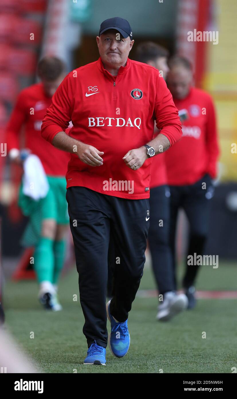 Charlton Athletic manager Russell Slade Stock Photo - Alamy