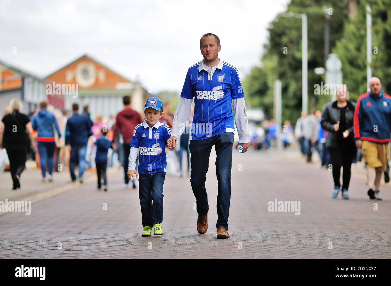 Ipswich Town fans outside Portman Road before the game Stock Photo - Alamy